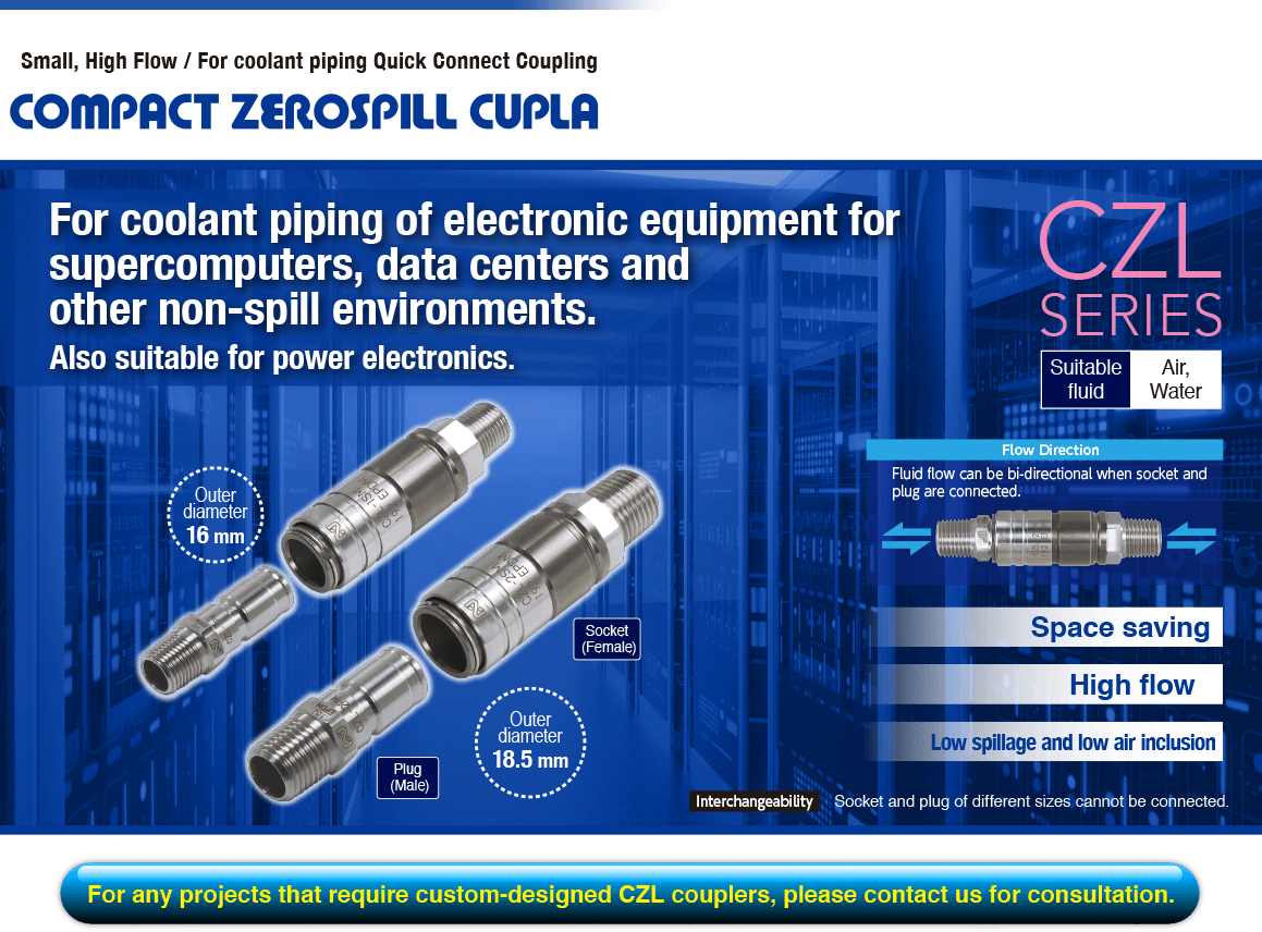 COMPACT ZEROSPILL CUPLA | Product Information｜NITTO KOHKI CO.,LTD.